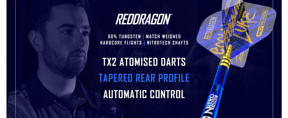 Luke Humphries TX2 Atomised Darts | Red Dragon Darts