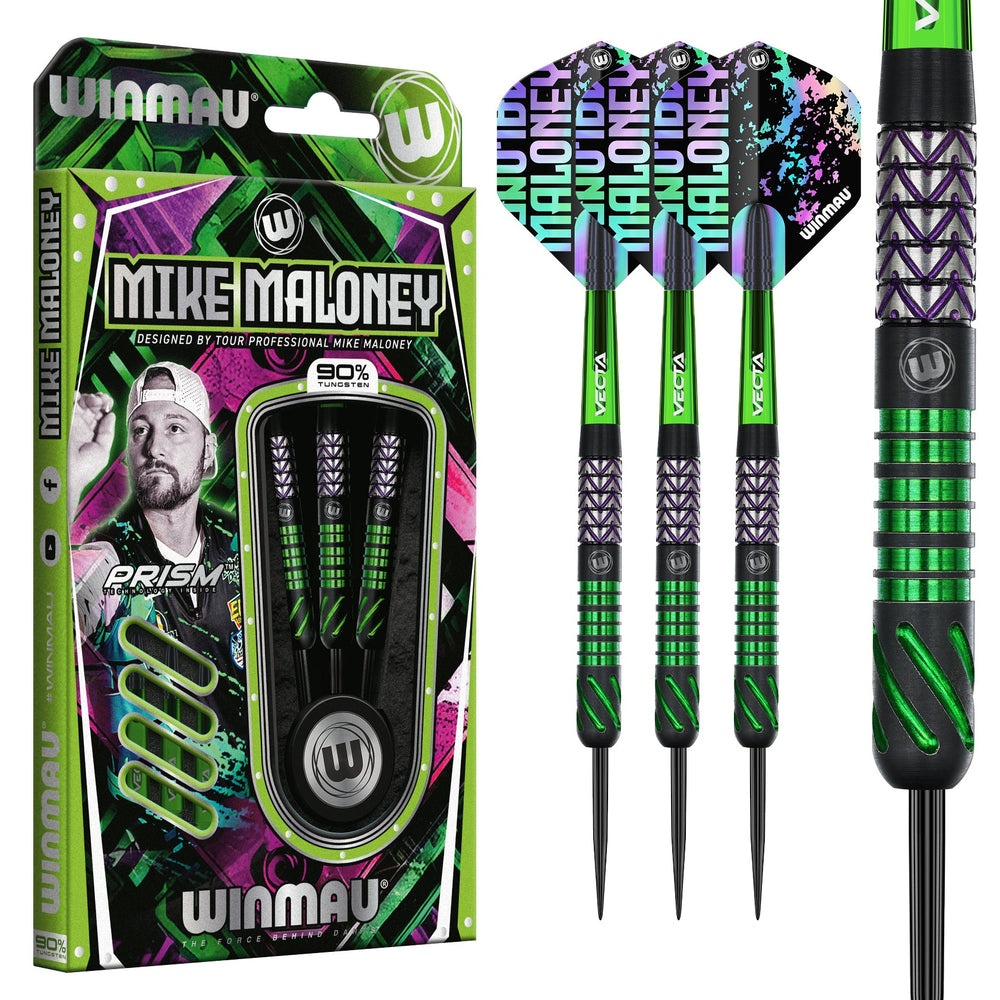 Mike Maloney Aero-Grade Tungsten Darts 22-24g | Red Dragon