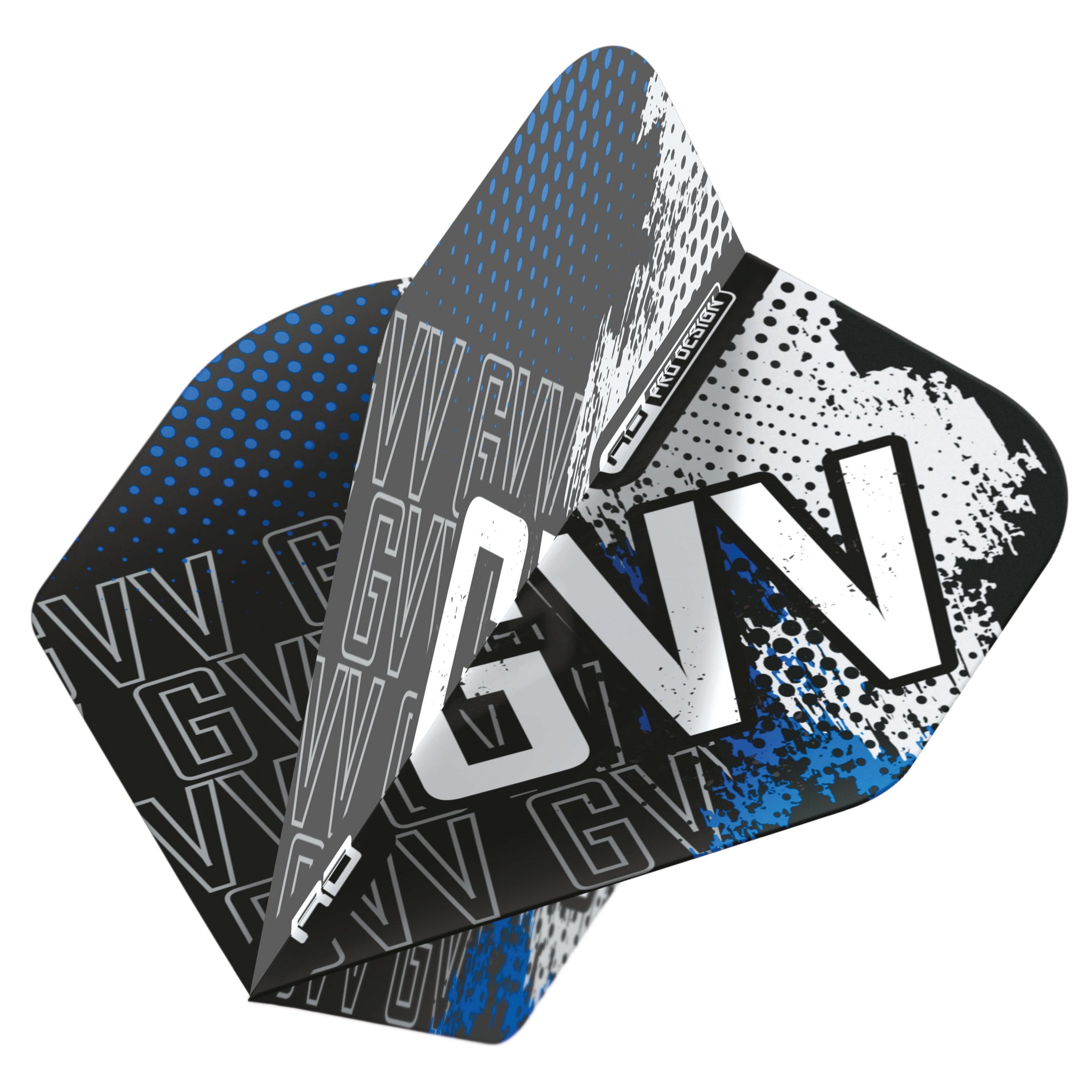 Gian van Veen Blue Hardcore Premium Dart Flights | Red Dragon Darts