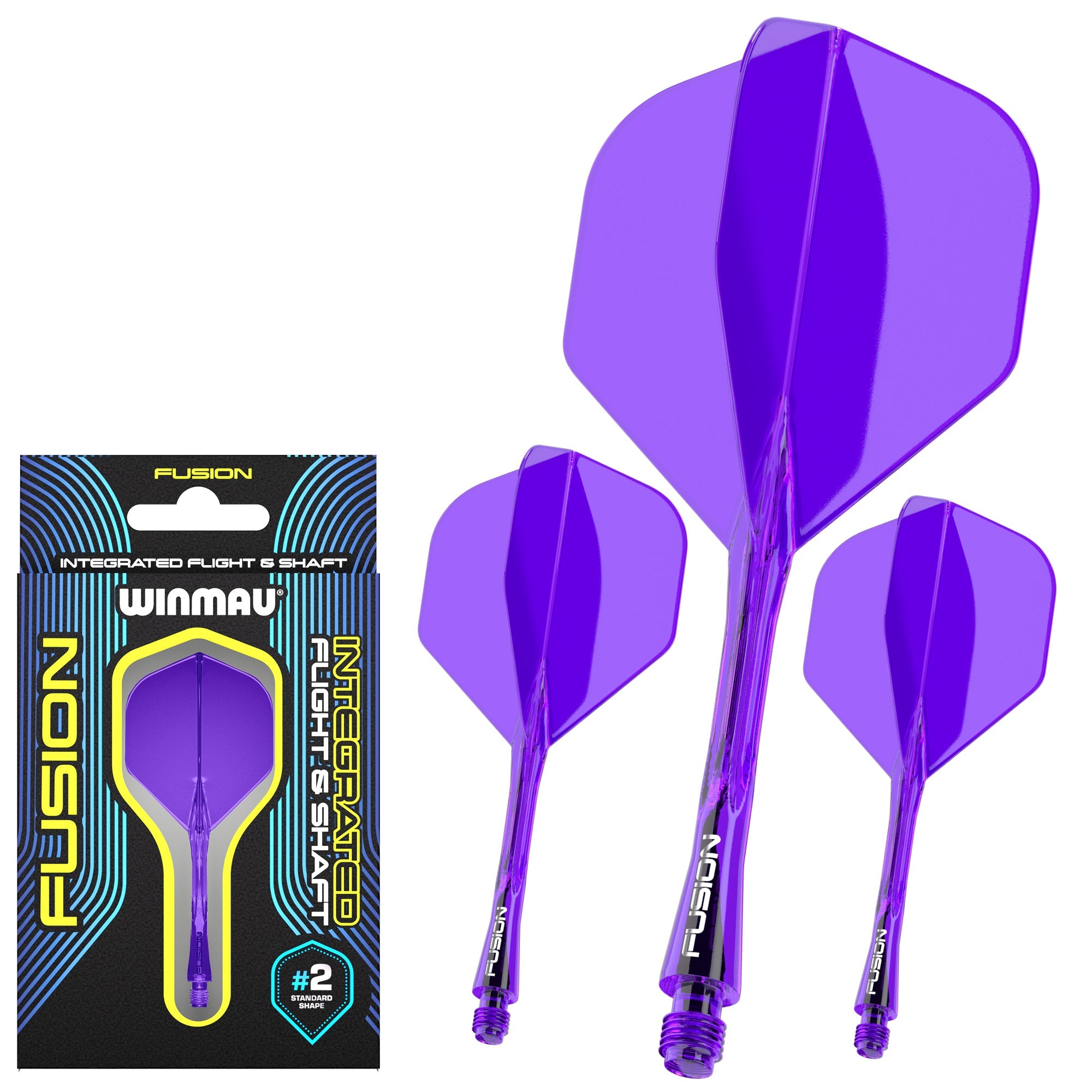 Fusion #2 Integrated Flight & Shaft Purple | Winmau