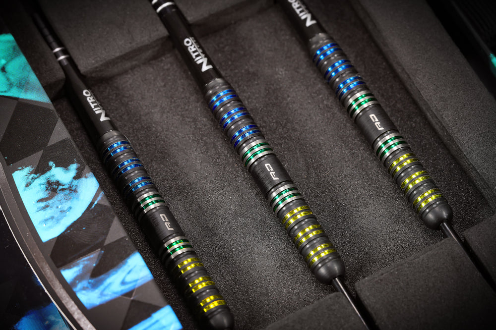 Dragonfly 95 Black Parallel Darts | Red Dragon Darts