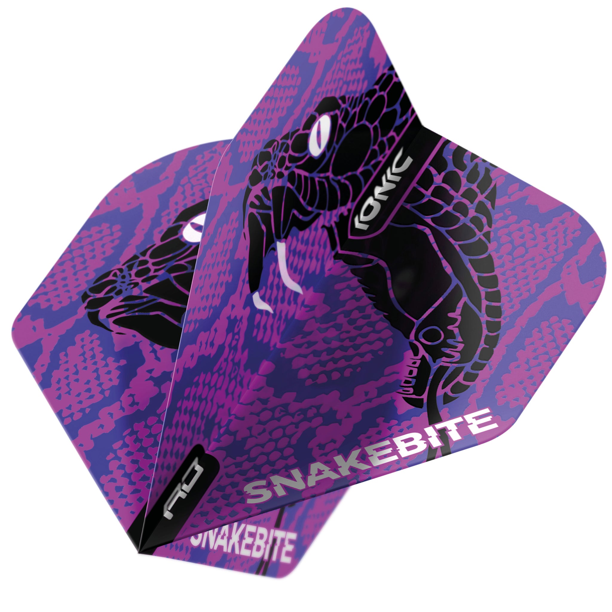 Peter Wright Snakebite Ionic Snake Head Purple Dart Flights | Red ...