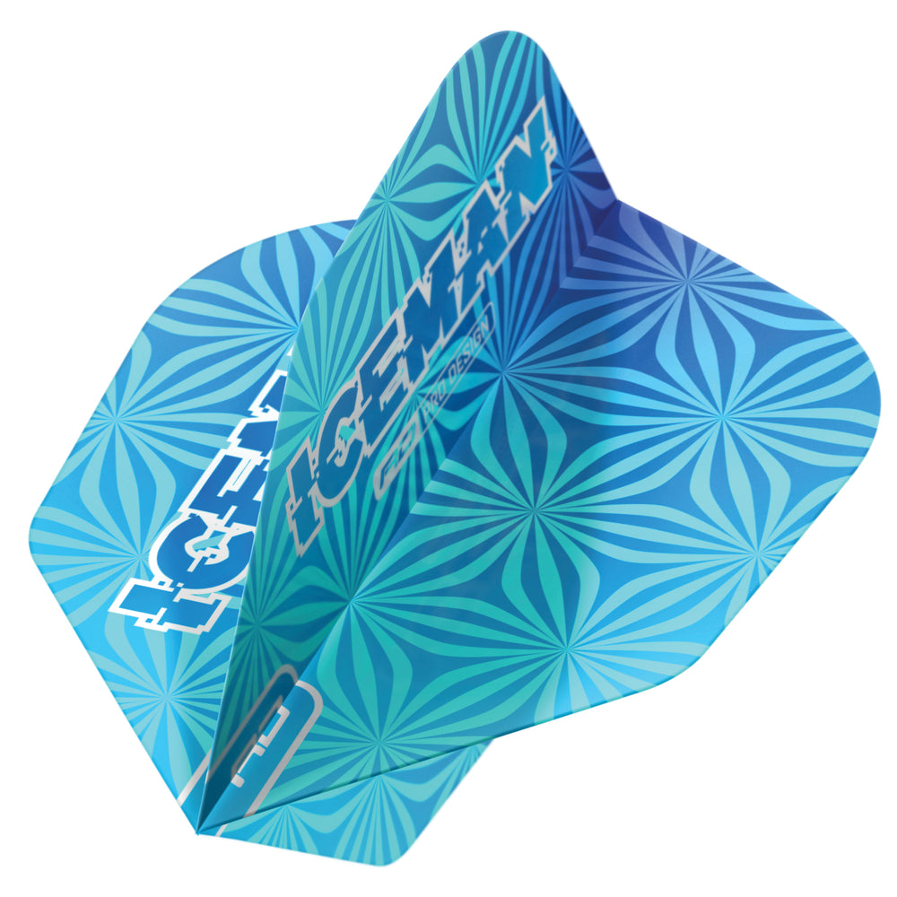 Iceman Blue No.6 Dart Flights | Red Dragon Darts