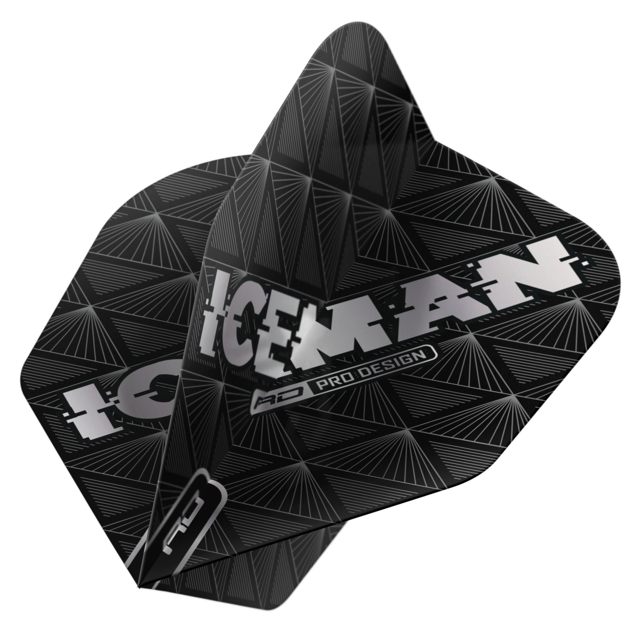 Iceman Black No.6 Dart Flights | Red Dragon Darts