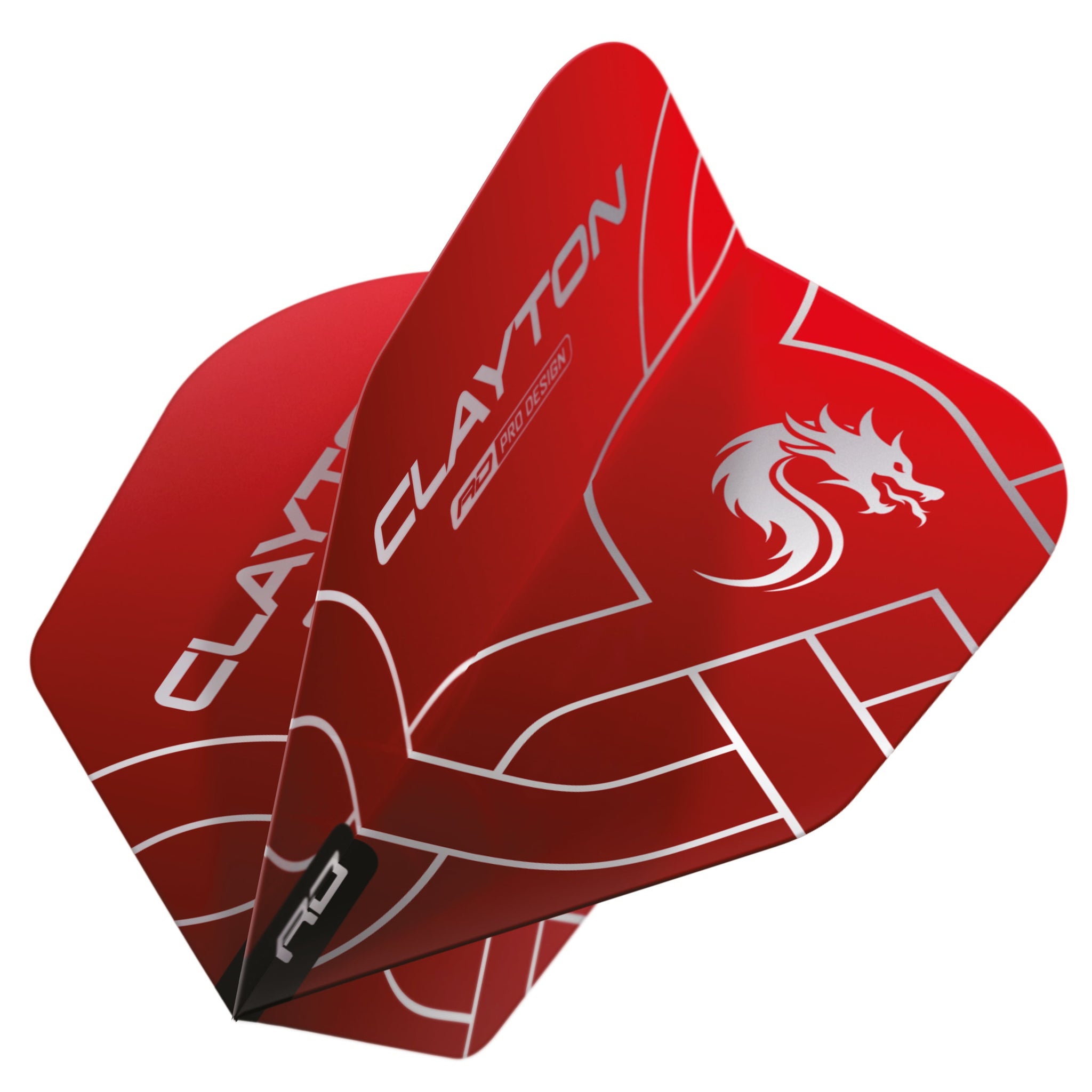Jonny Clayton Red & Black No.6 Dart Flights | Red Dragon Darts
