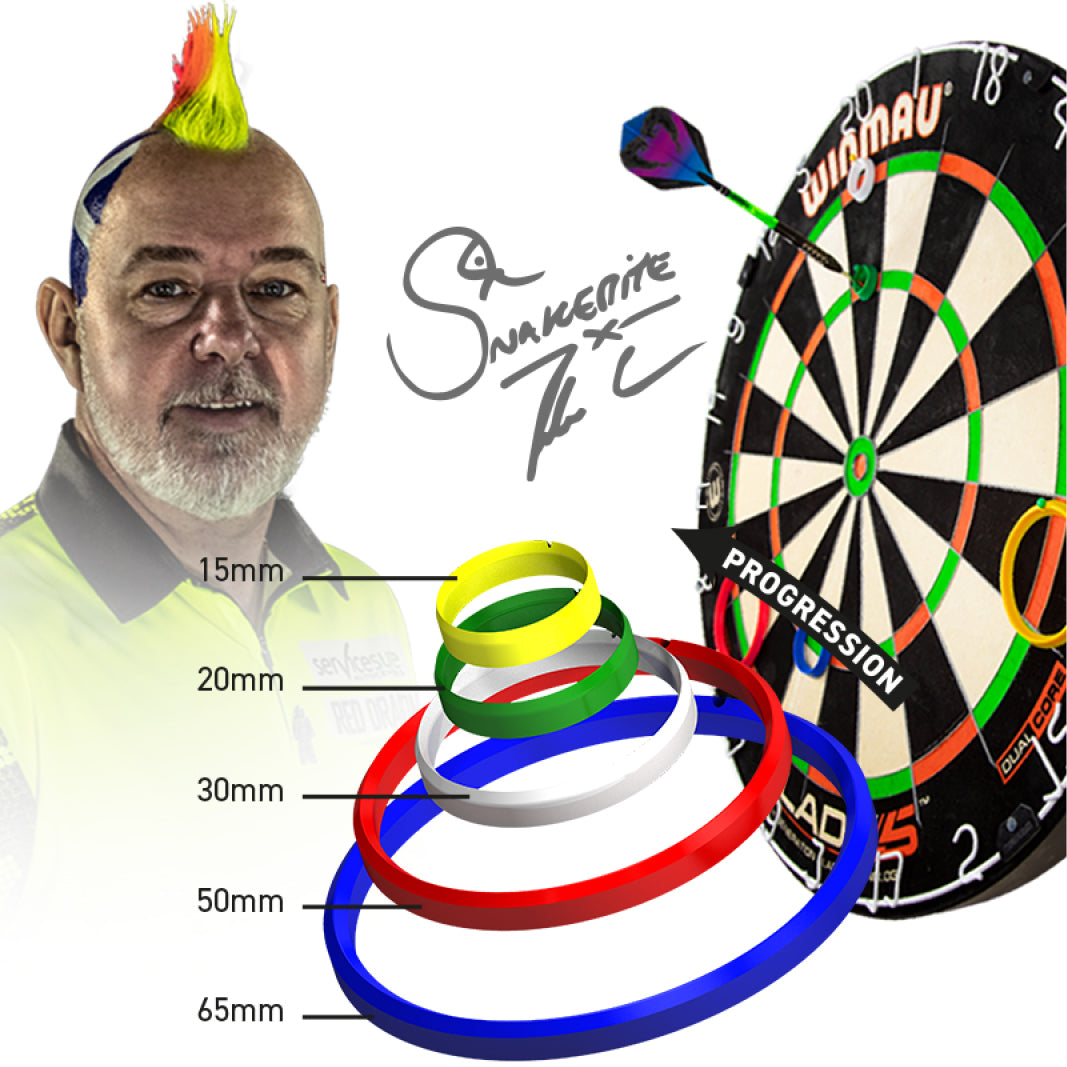 Peter Wright Snakebite Exclusive & Official Darts Practice Rings | Red ...