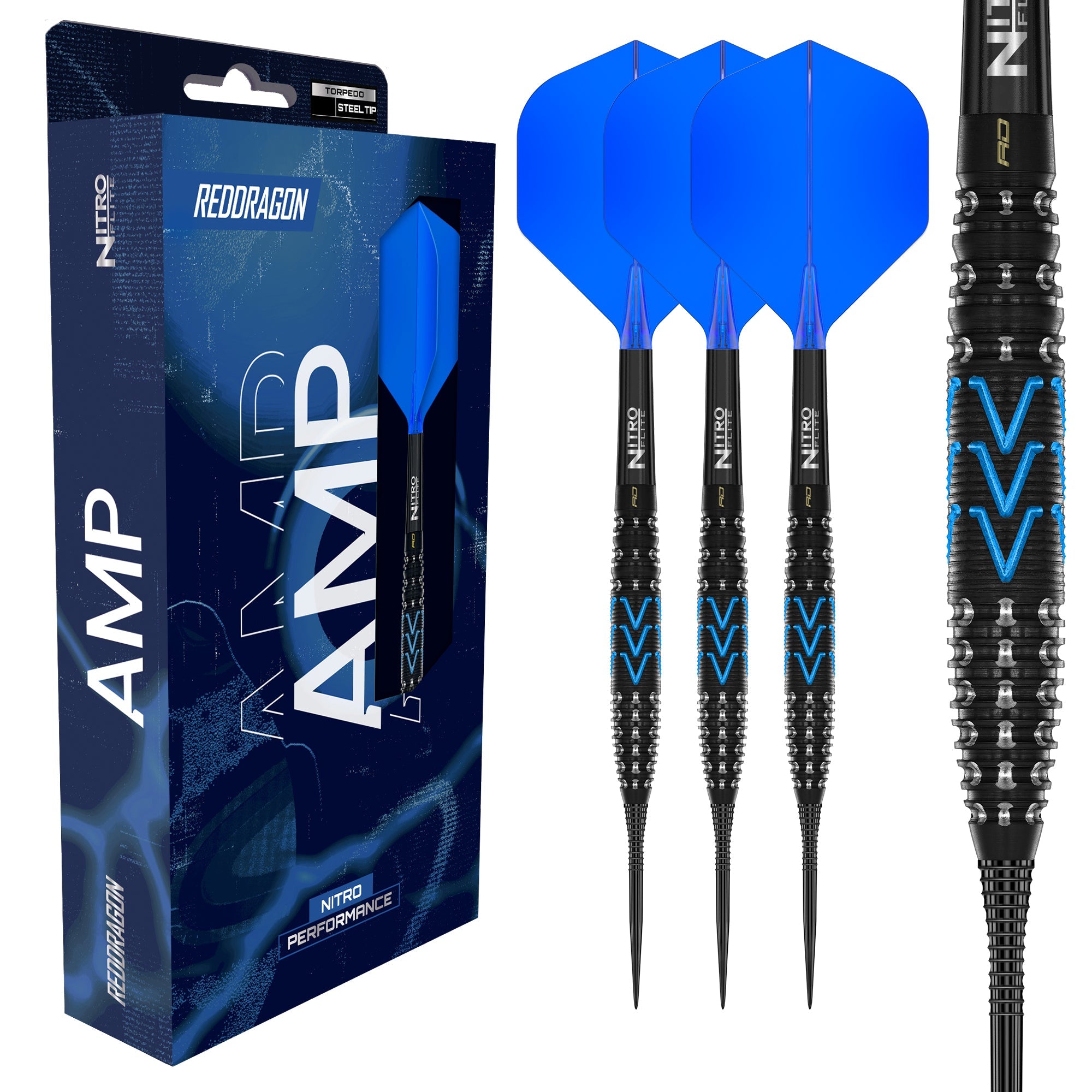 Red Dragon Amp Torpedo Darts | 90% Tungsten | Voltage Milling | Red Dragon