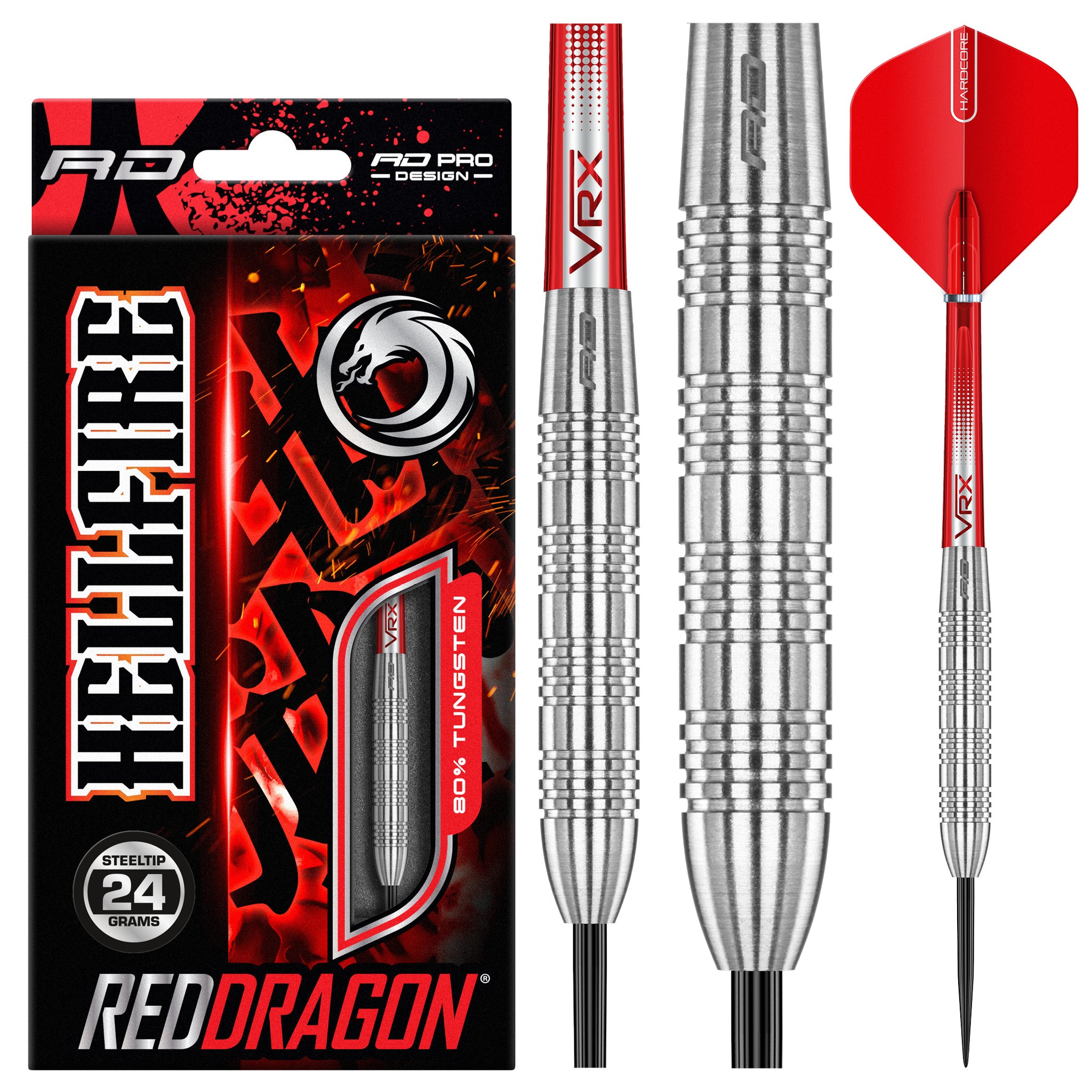 Red Dragon Hell Fire B Darts | 80% Tungsten | Great Value | 22g & 24g