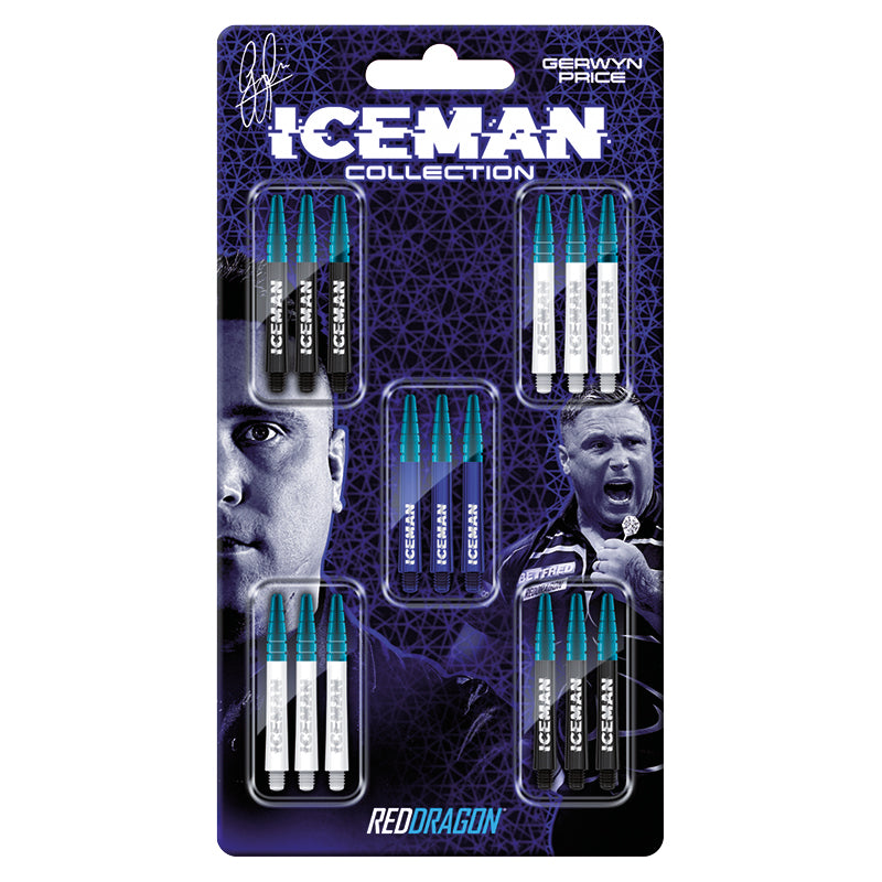 Gerwyn Price Iceman Nitro Ionic Shaft Collection Card | Red Dragon Darts