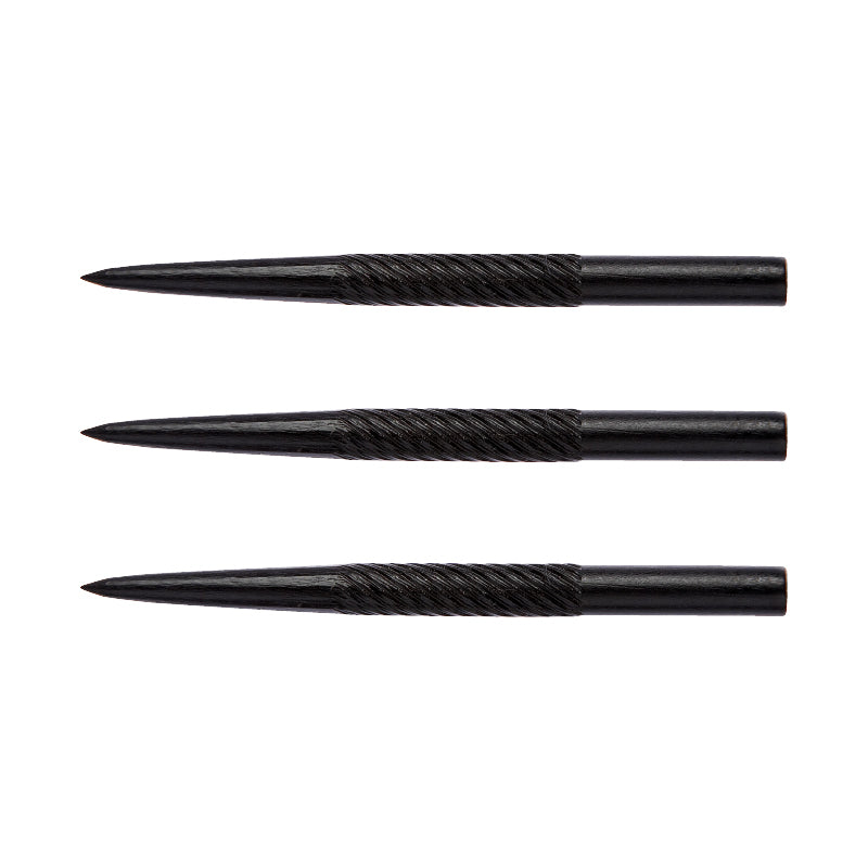 Red Dragon Specialist Dart Points - Black Spiral 32mm | Red Dragon Darts