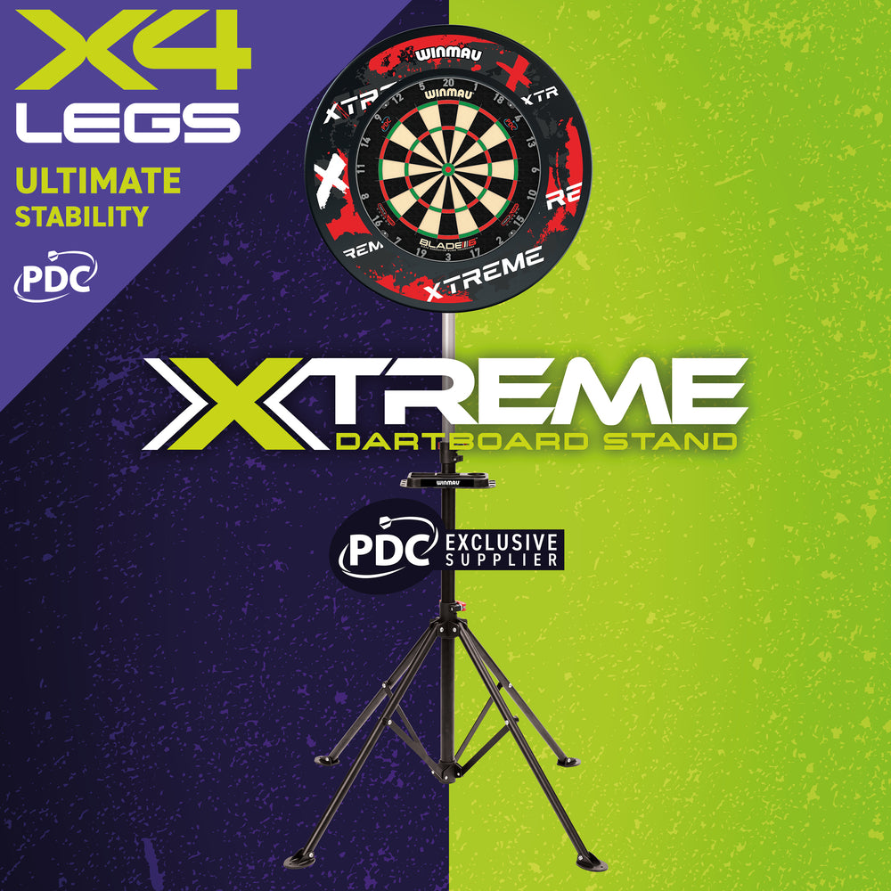 Winmau Xtreme Dartboard Stand with Blade 6 and Xtreme Surround | Red ...