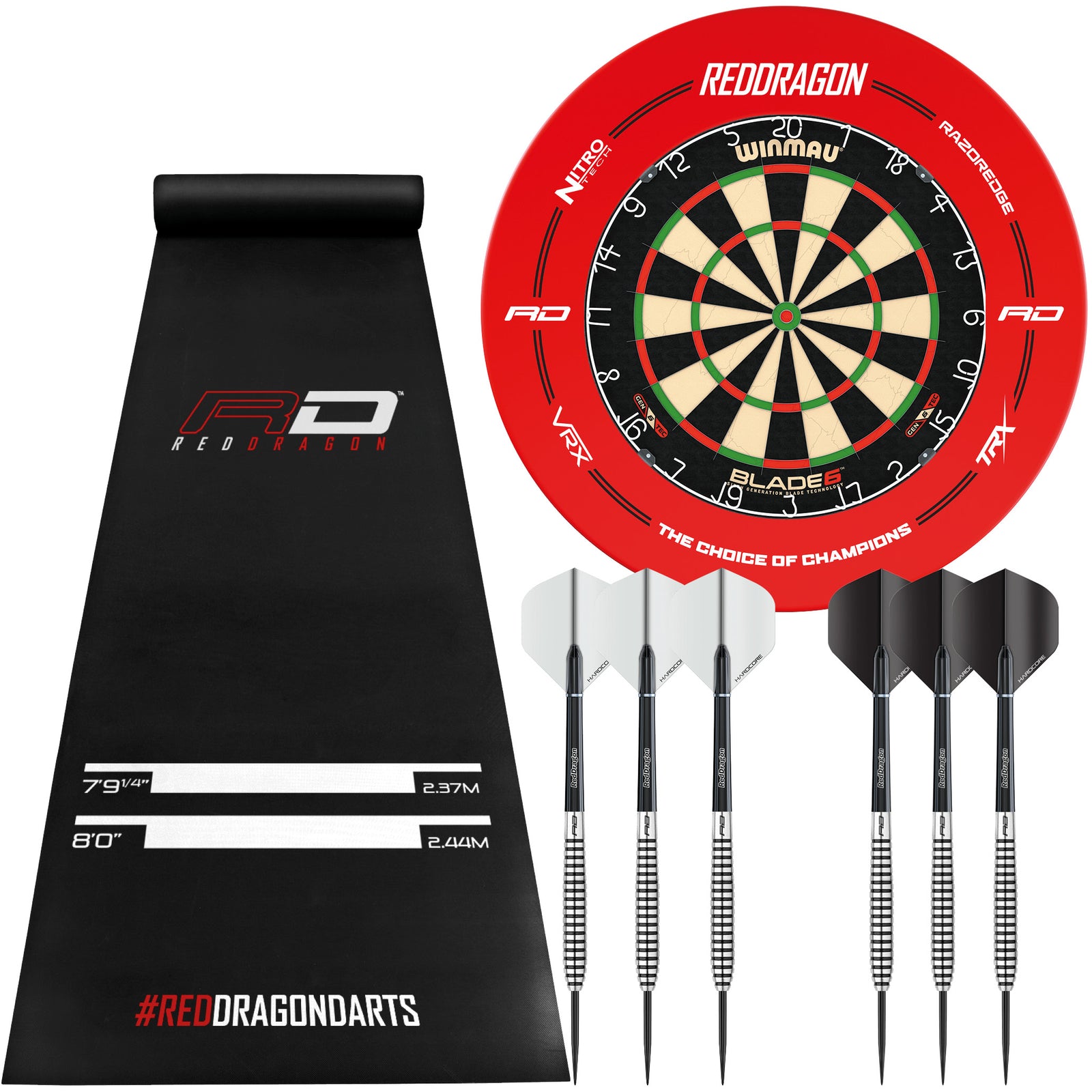 Red Dragon Deluxe Surround Set with Mat | Red Dragon Darts
