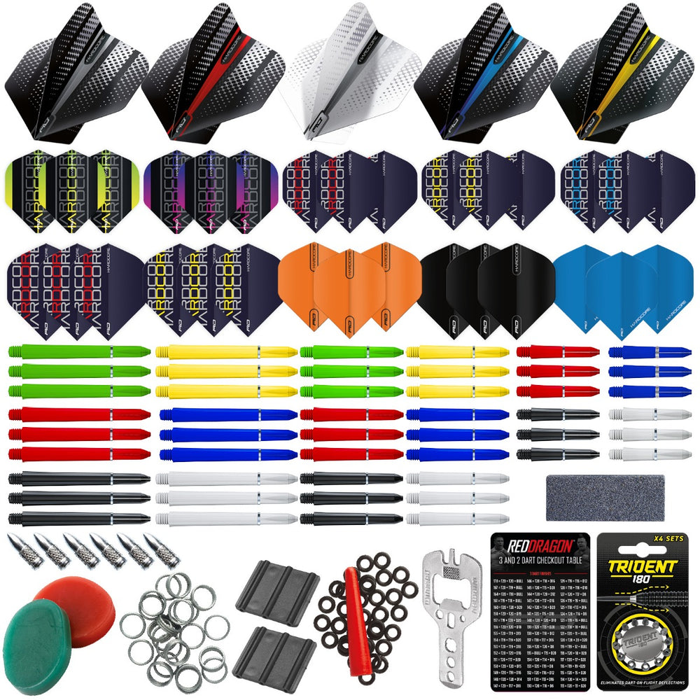 Red Dragon Darts 200 Piece Darts Custom Fit Pack | Red Dragon Darts