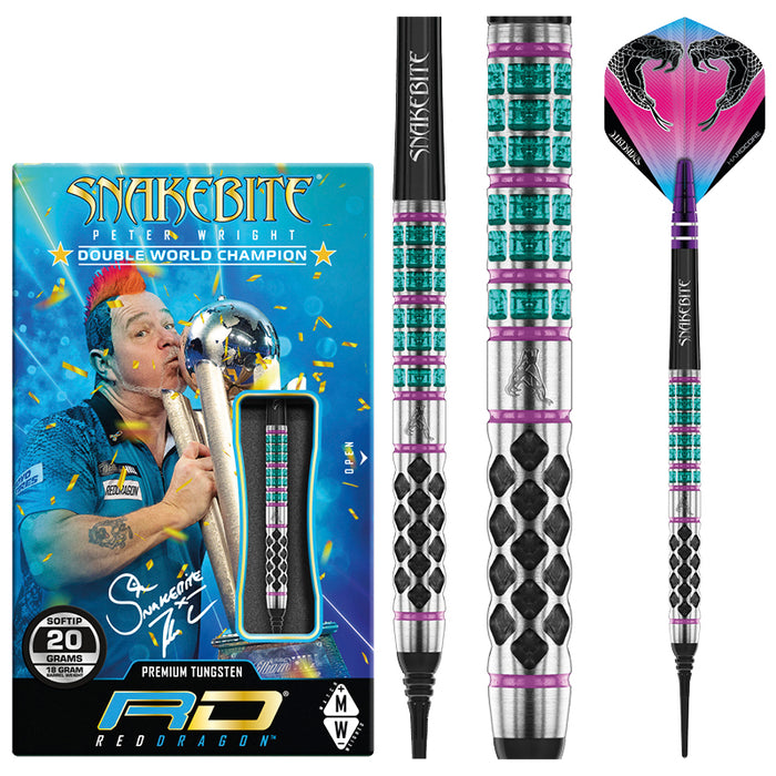Peter Wright Supa-Venom Soft Tip Darts | Triple Milling | Ionic Coating
