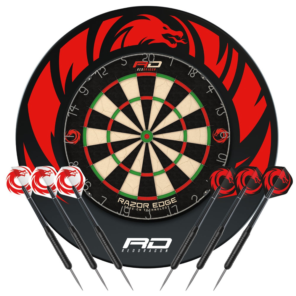 Red Dragon Razor Edge Professional Dartboard Set | Red Dragon Darts